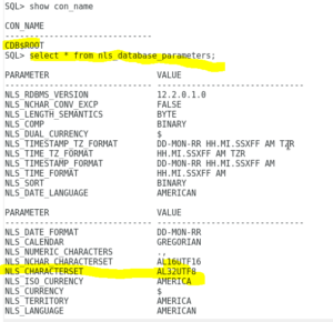 Change a PDB Character Set within Oracle database 12cR2 (12.2.0.1 ...